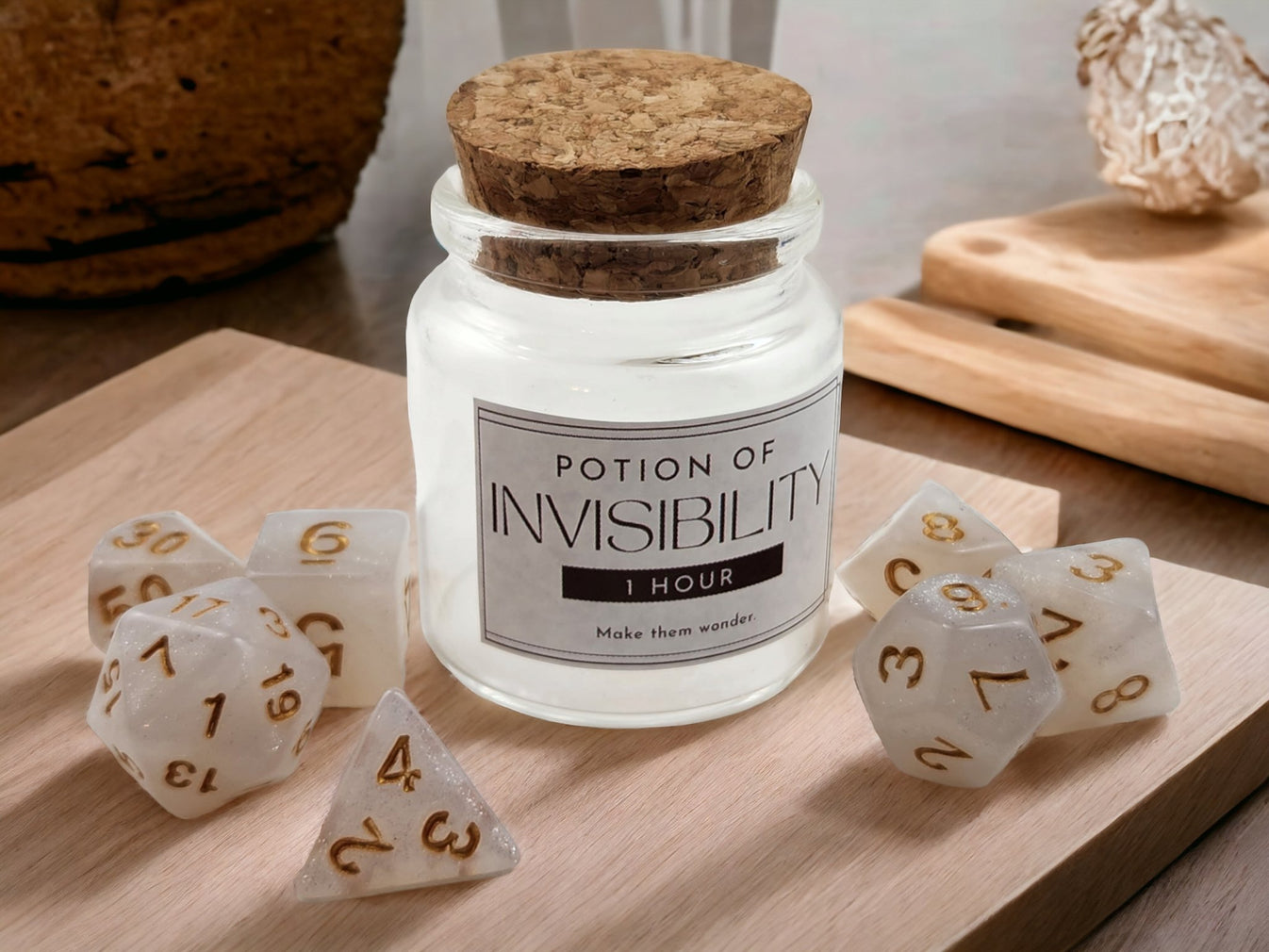 Invisibility potion dice set – Rowan Gate